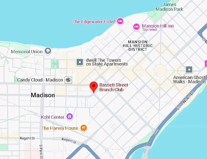 16. bassett street brunch club map