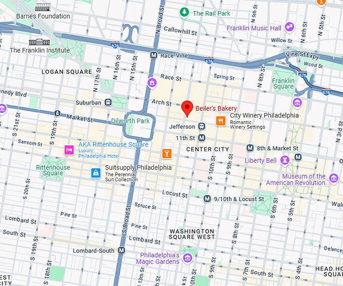 beiler's bakery map