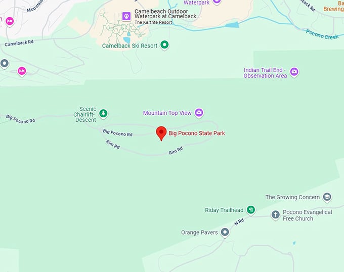 16. big pocono state park map