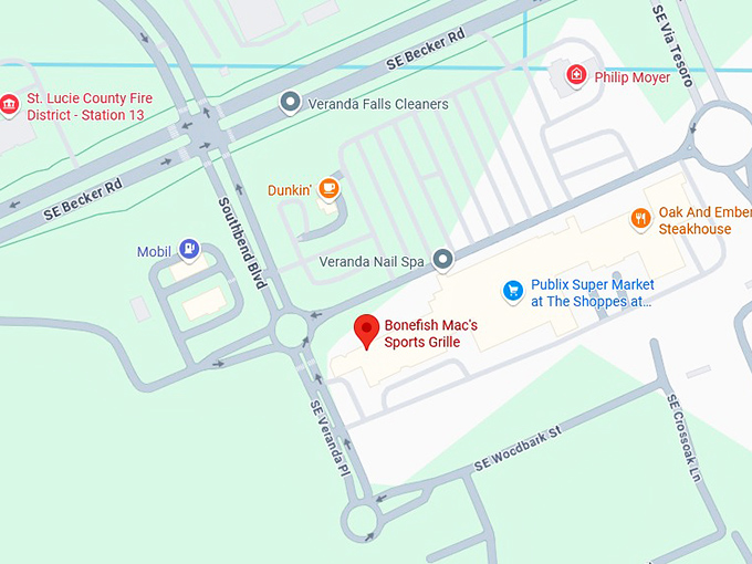 16. bonefish mac's sports grille map
