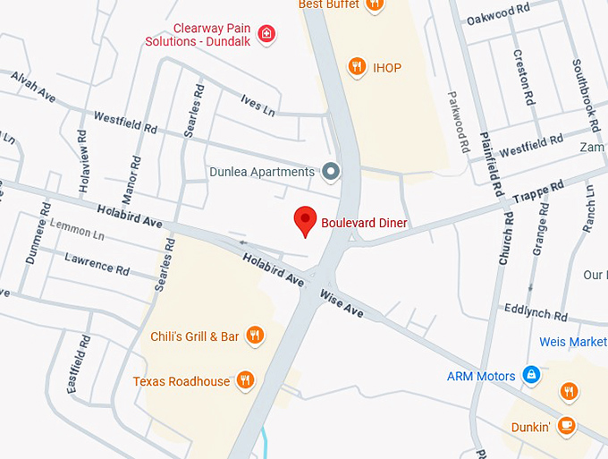 16. boulevard diner map