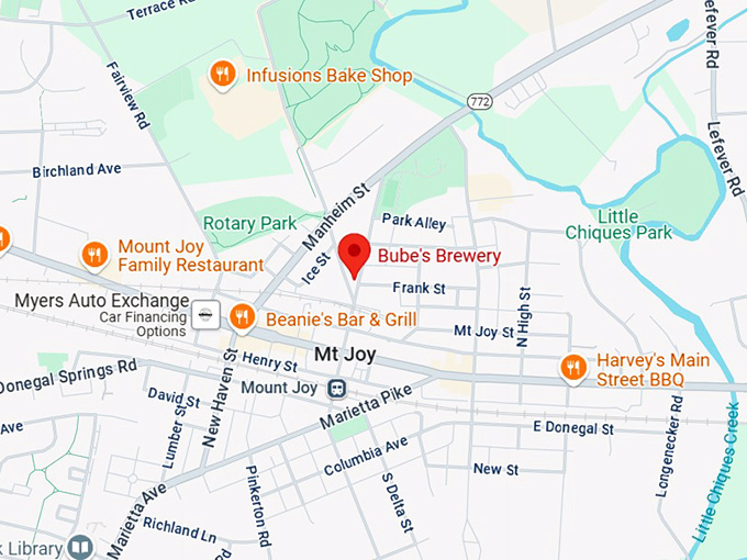 16. bube's brewery map
