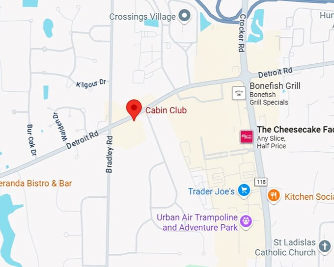 16. cabin club map