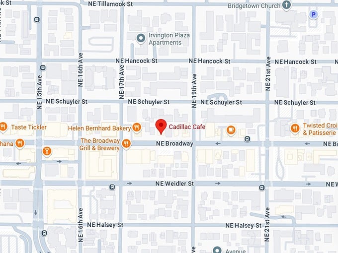 16. cadillac café map