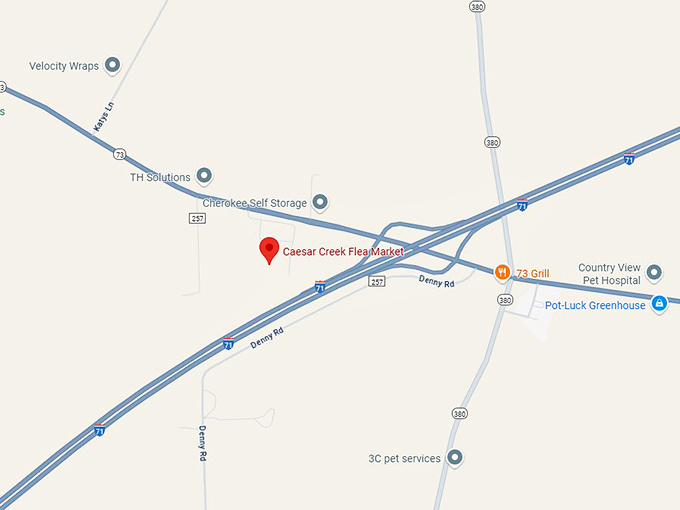 16. caesar creek flea market map