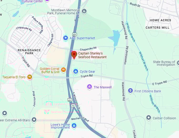16. captain stanley's seafood restaurant map