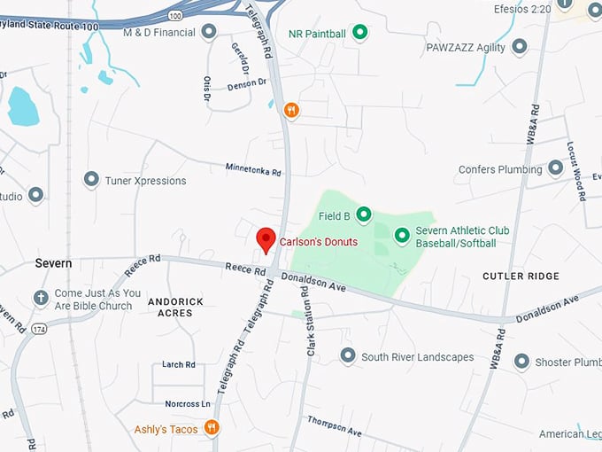 16. carlson's donuts map