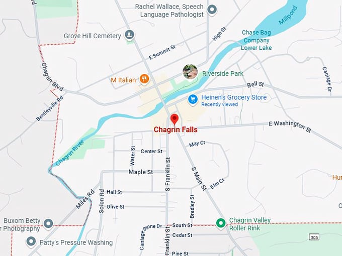 16. chagrin falls oh map