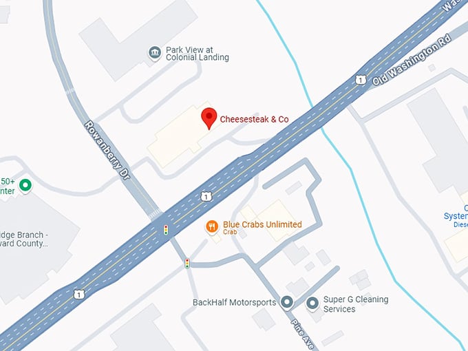 16. cheesesteak & co. map