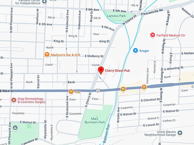 cherry street pub map