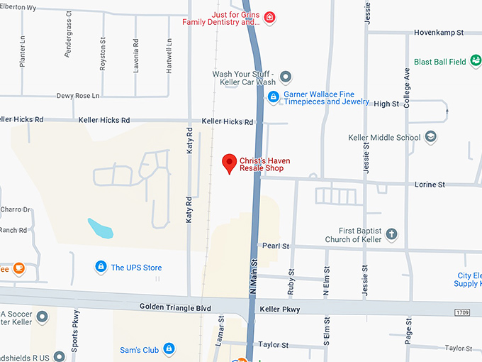 16. christ's haven resale shop map