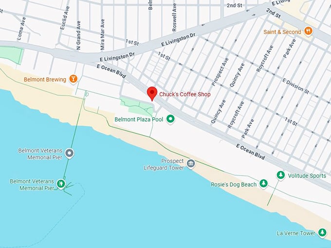 chuck’s coffee shop map