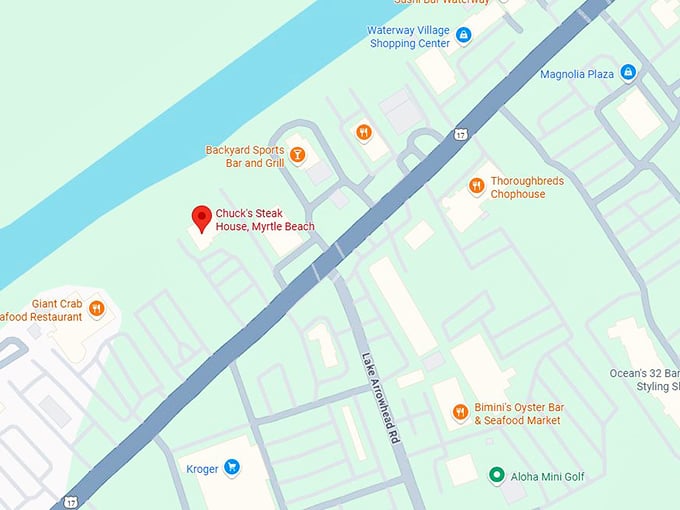 16. chuck's steak house map
