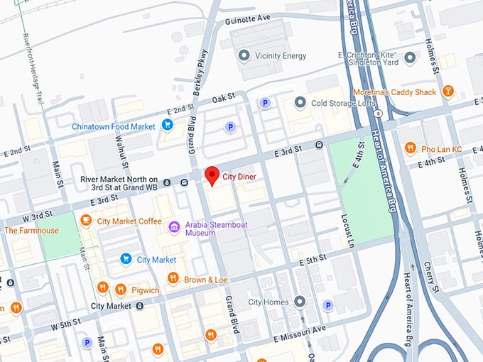 16. city diner map