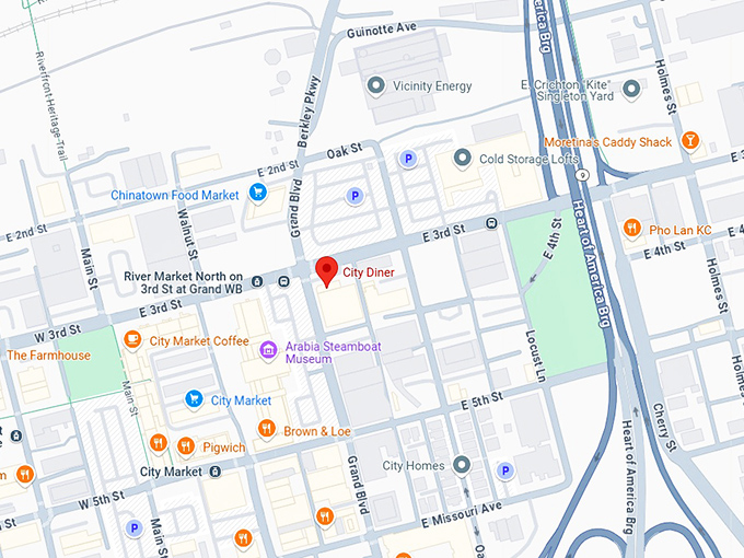 16. city diner map