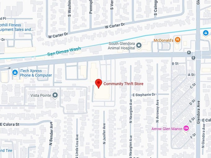 16. community thrift store map