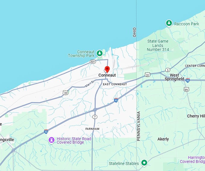 16. conneaut map
