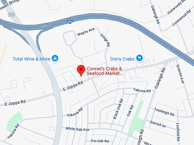 16. conrad's crabs & seafood market parkville,md map