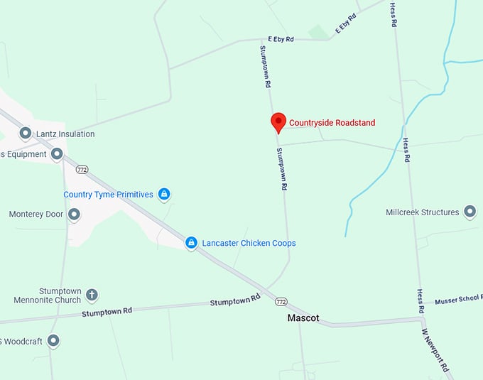 16. countryside roadstand map