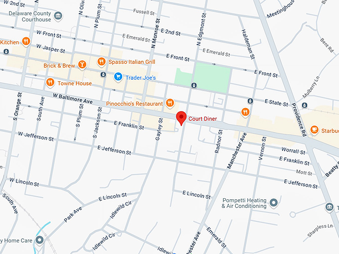 court diner map