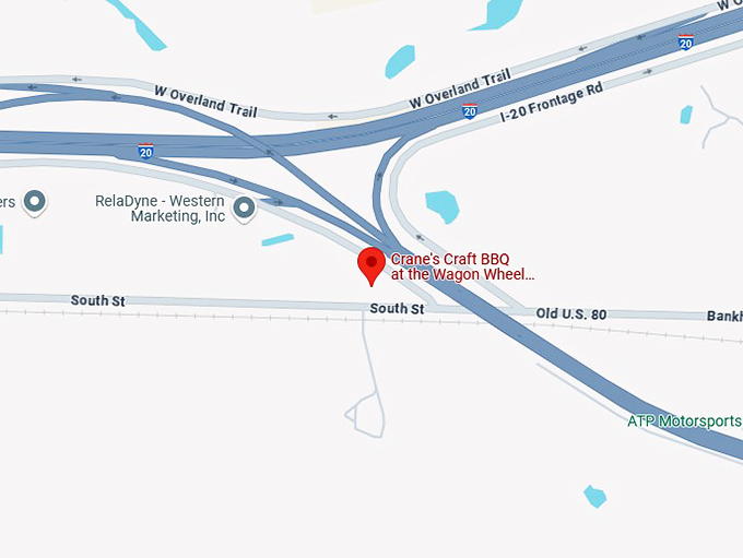 16. crane’s craft bbq at the wagon wheel dance hall map