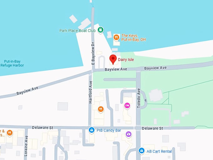 16. dairy isle map