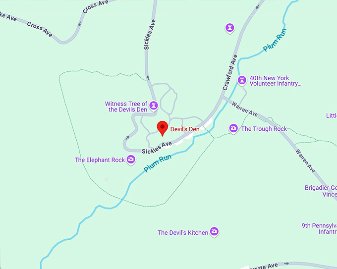 16. devil’s den map
