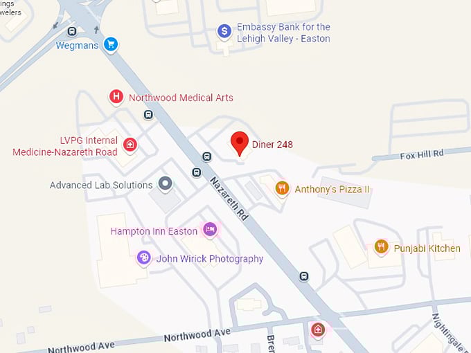 16. diner 248 map