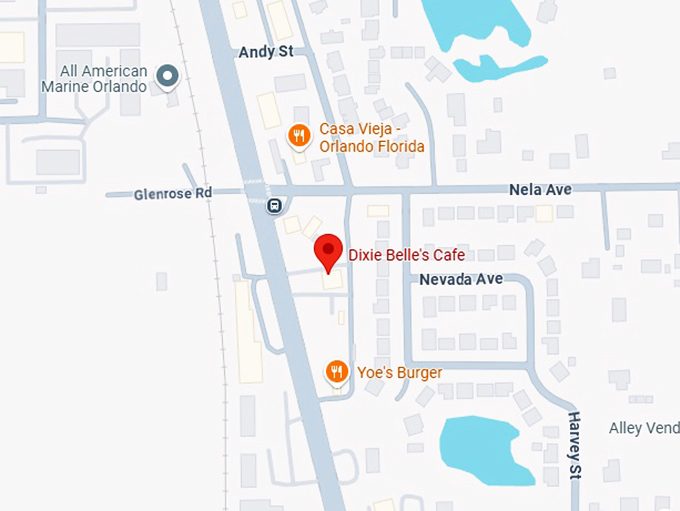 16. dixie belle's cafe map