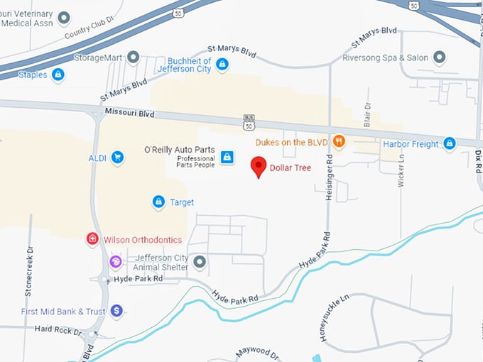 16. dollar tree map