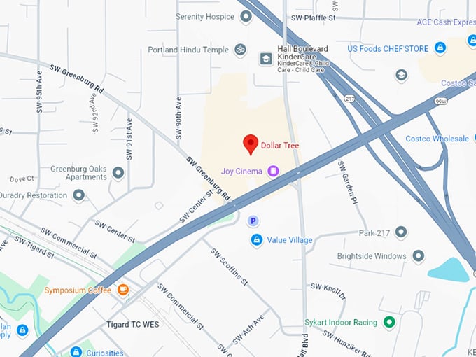 16. dollar tree map