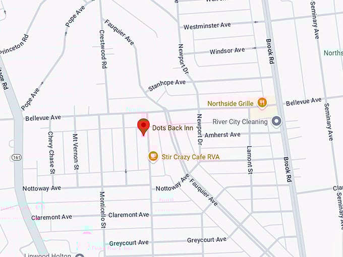 16. dot's back inn map