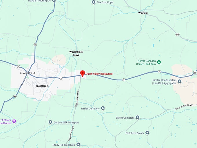 16. dutch valley bakery map