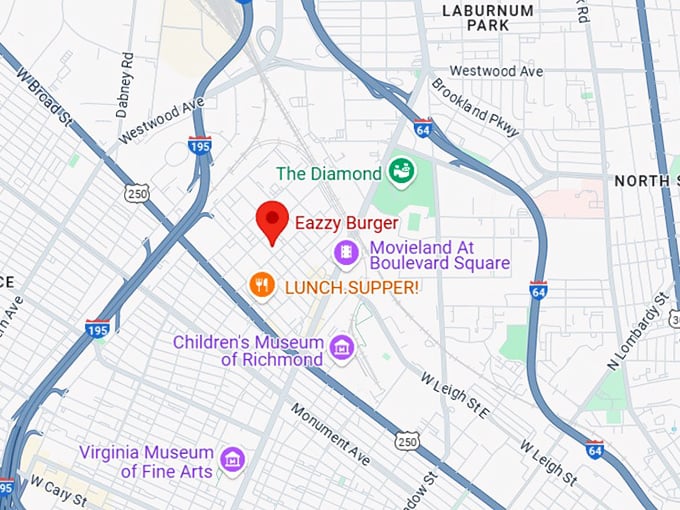 16. eazzy burger map