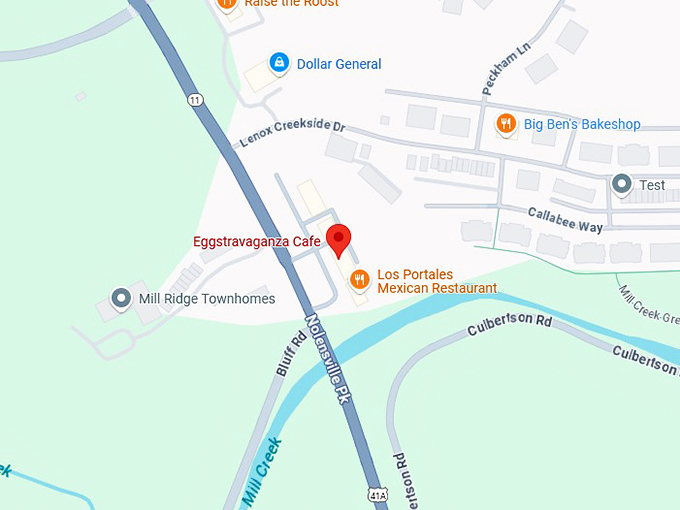 16. eggstravaganza cafe map