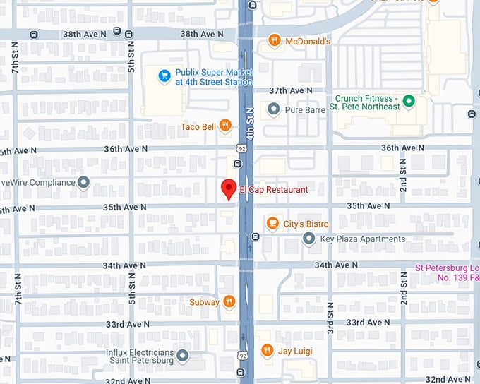 16. el cap restaurant map