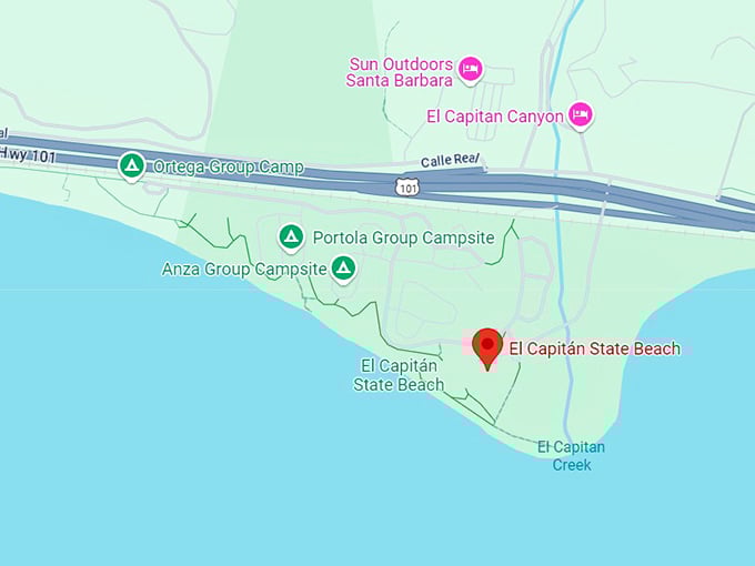 16. el capitán state beach map