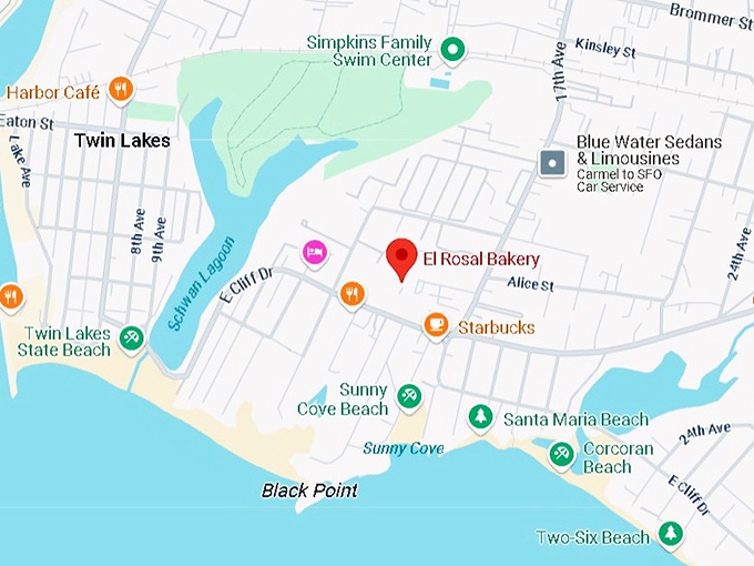 16. el rosal bakery map