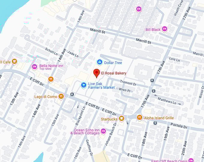 16. el rosal bakery map