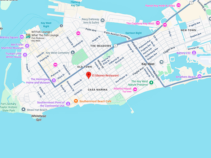 16. el siboney restaurant map