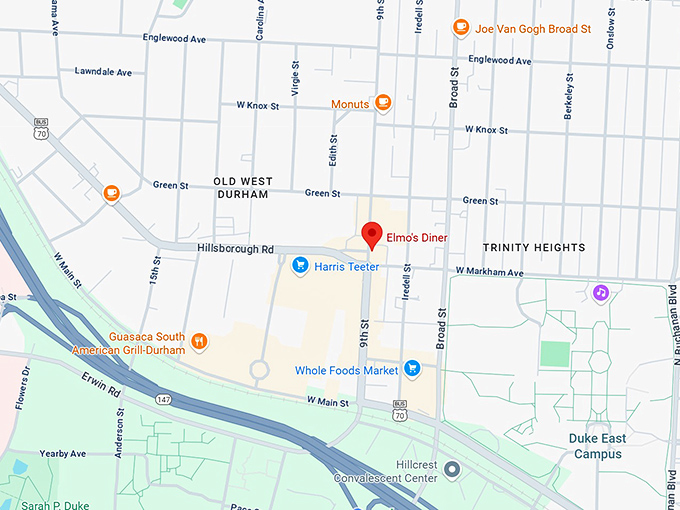 16. elmo’s diner map