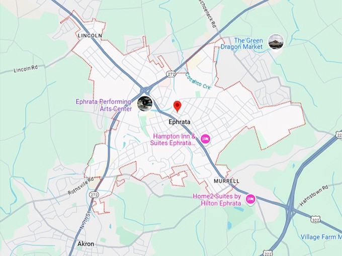 16. ephrata map