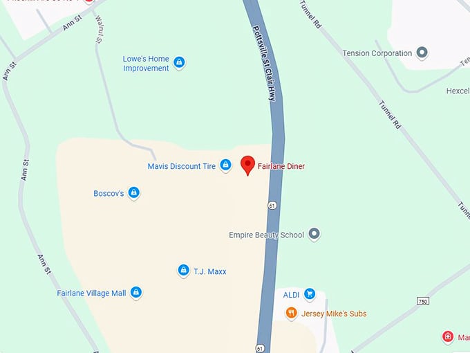 16. fairlane diner map