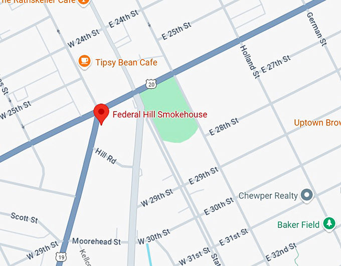 16. federal hill smokehouse map