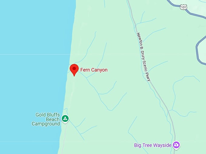 16. fern canyon map