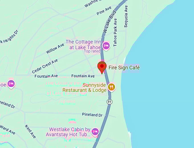 16. fire sign café map
