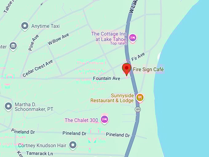 16. fire sign café map