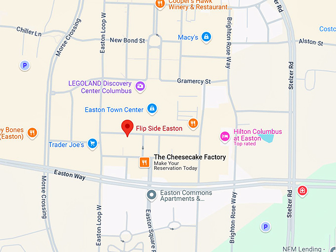 16. flip side easton map