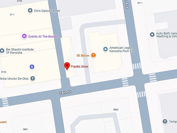 16. frank’s diner map