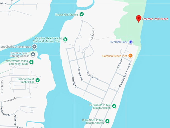 16. freeman park beach map